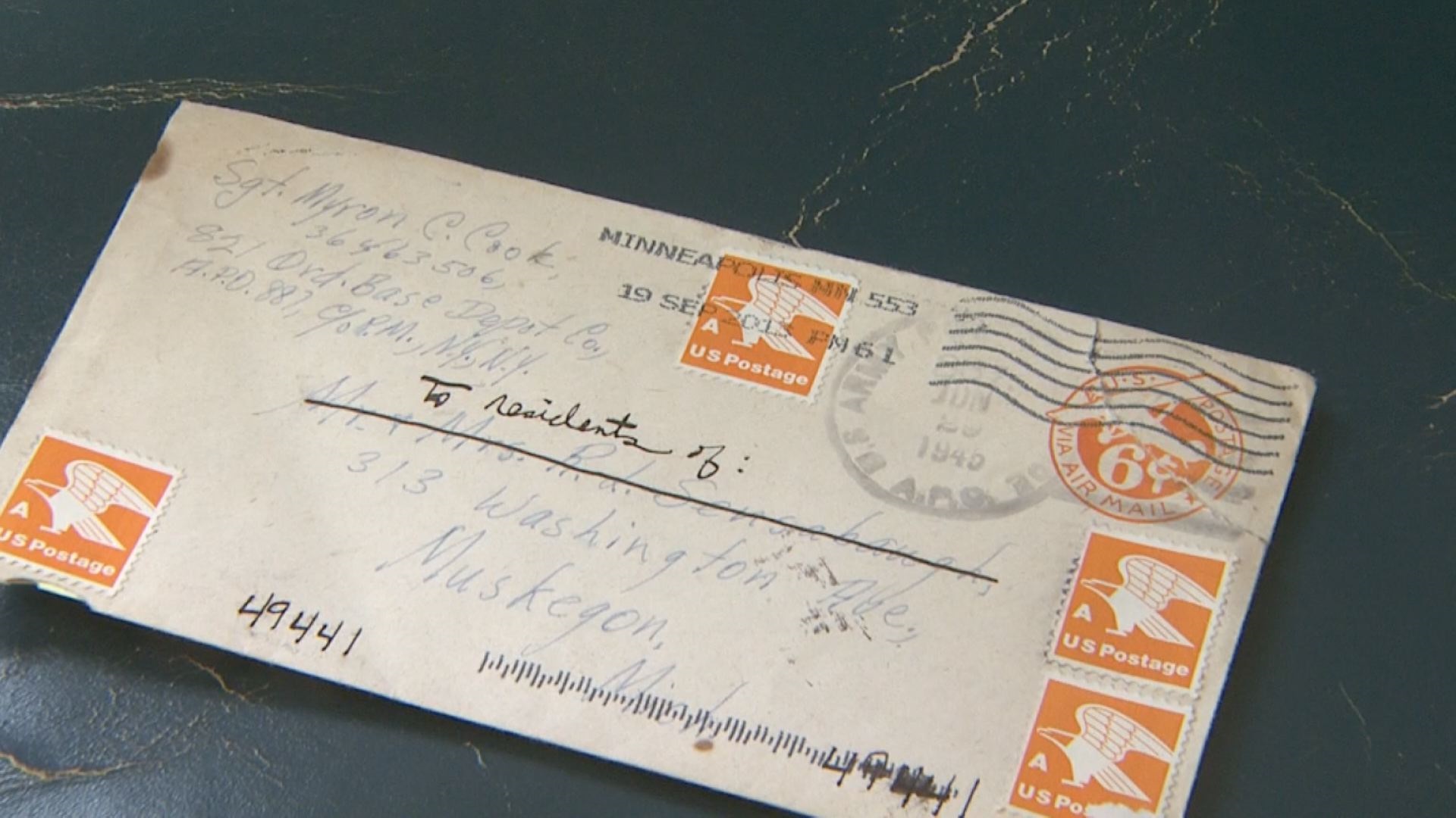 World War II letter, sent to Muskegon, lost in mail for 69 years ...