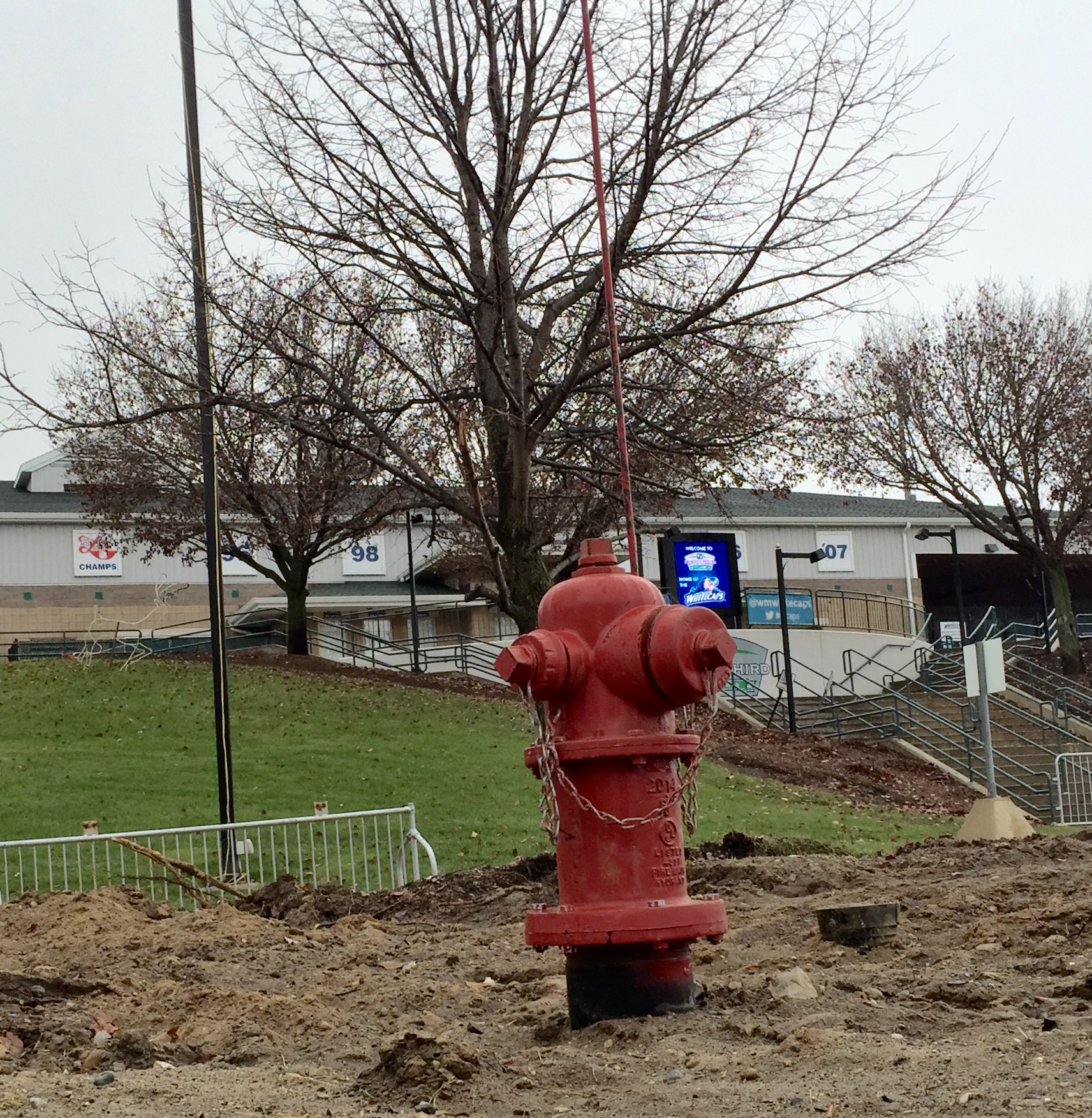 Six new fire hydrants added to Fifth Third Ballpark | wzzm13.com