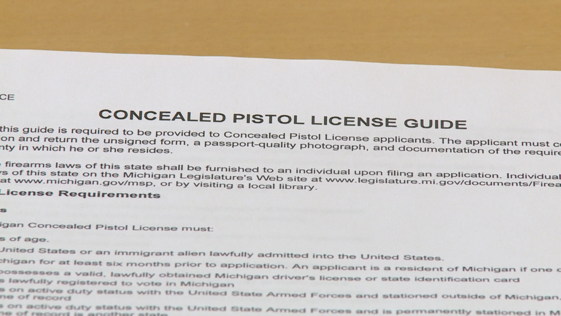 Bill to streamline gun permitting process moves forward | wzzm13.com
