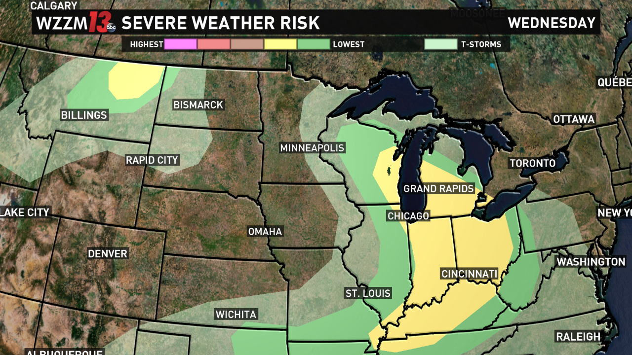 Thunderstorms, possibly severe, could roll through Michigan | wzzm13.com