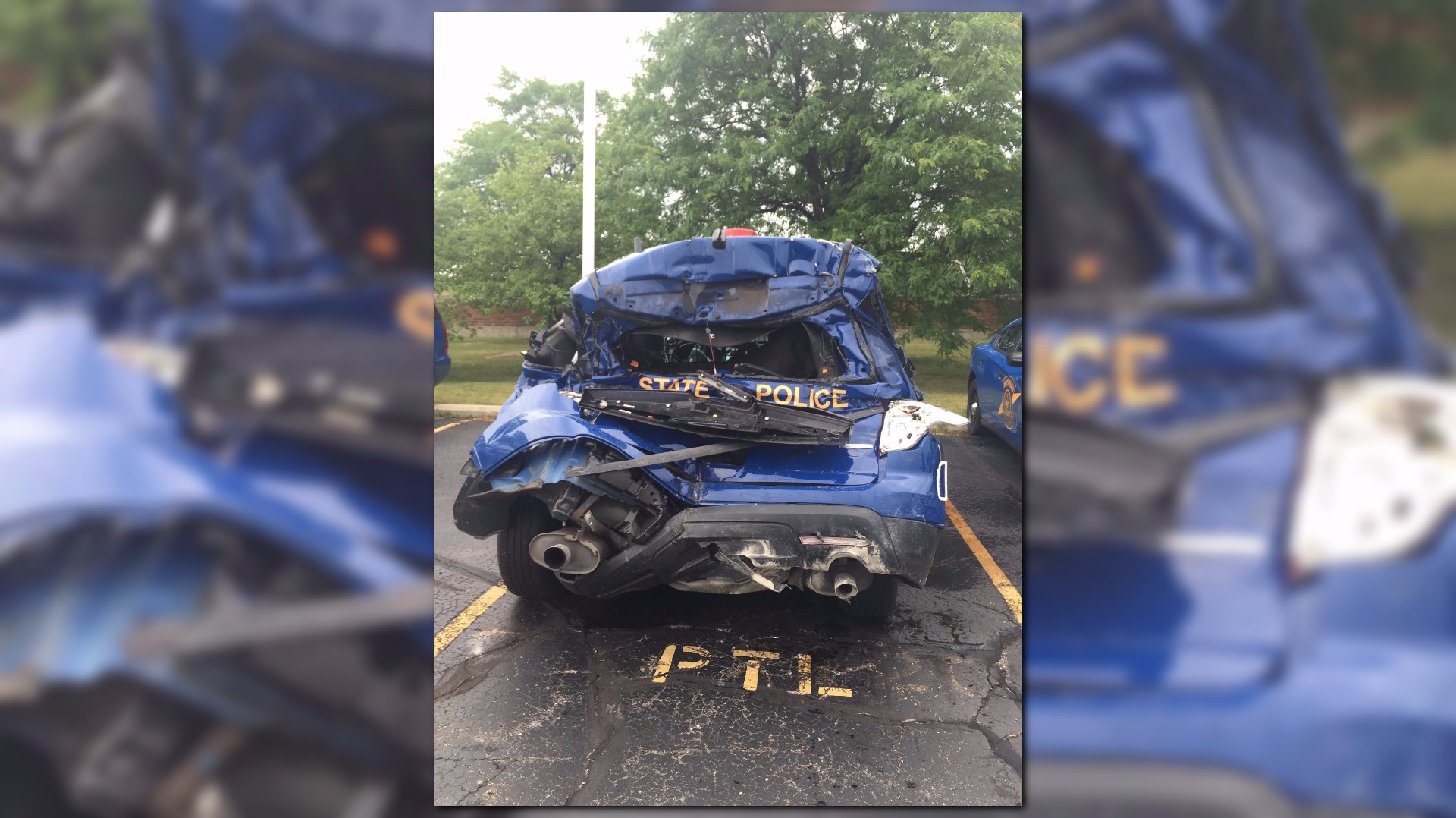 EB I-696 at Lodge reopens after crash involving Michigan trooper ...